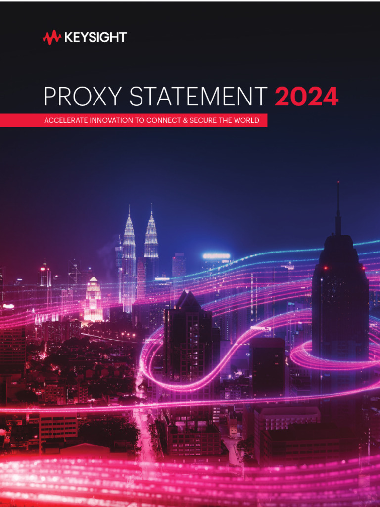 2024 Keysight Proxy-Statement | PDF | Corporate Governance | Stocks