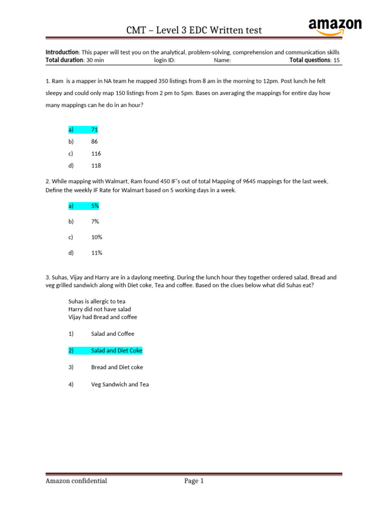 Edc Test Paper Q1 2015 Pdf
