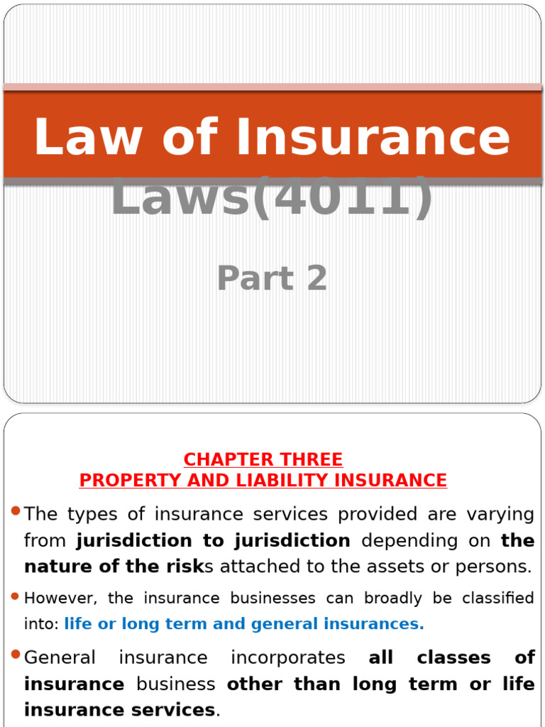 Law of Insurance - Part 2 | PDF | Insurance | Vehicle Insurance