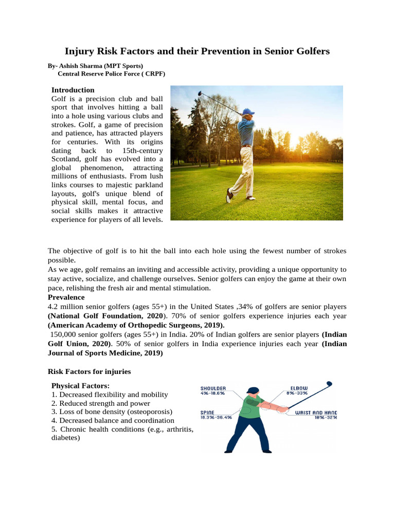 Injury Risk Factors and Their Prevention in Senior Golfers | PDF | Strength Training ...