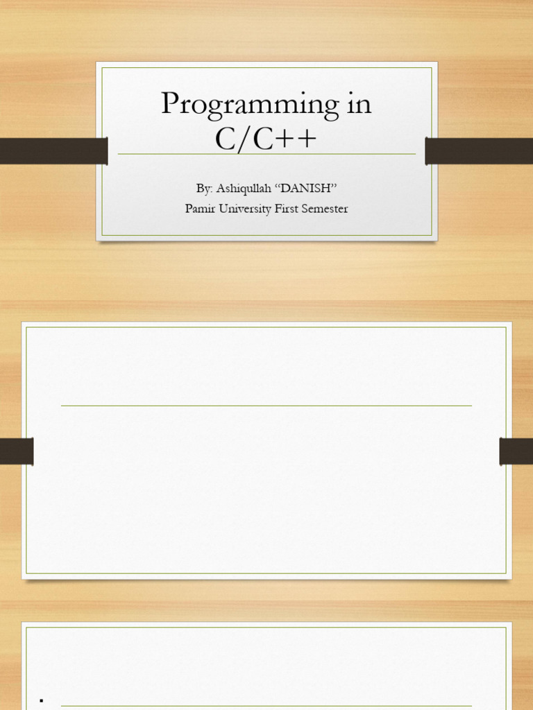 Pamir Us First Semester 1 | PDF | Programming | Computer Program