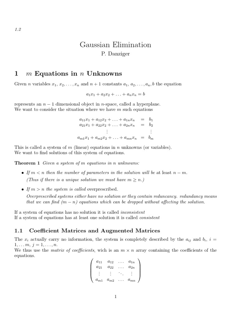 Gauss | PDF | Algorithms | Applied Mathematics