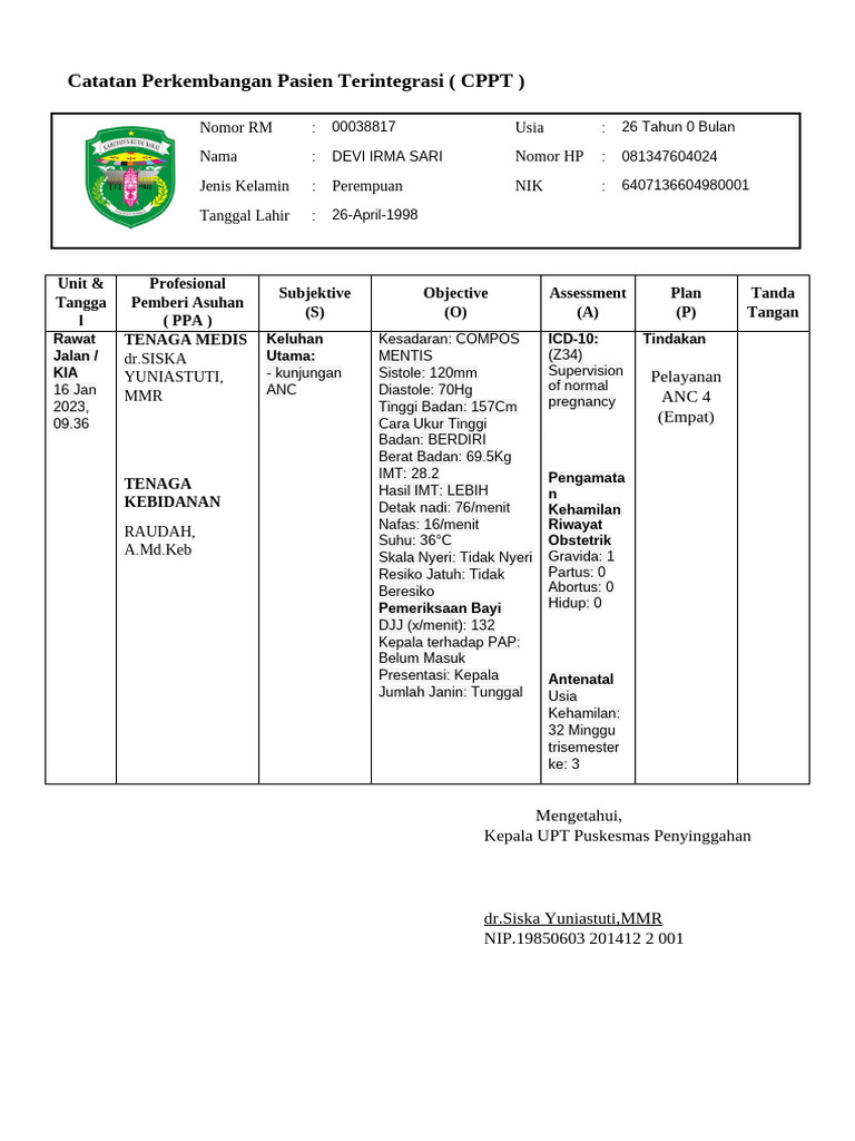 ASKEB UKOM RDH-Devi Irma Sari | PDF