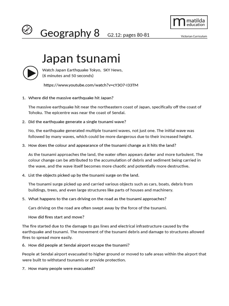 Japan Tsunami: Causes and Responses | PDF | Tsunami | Tropical Cyclones