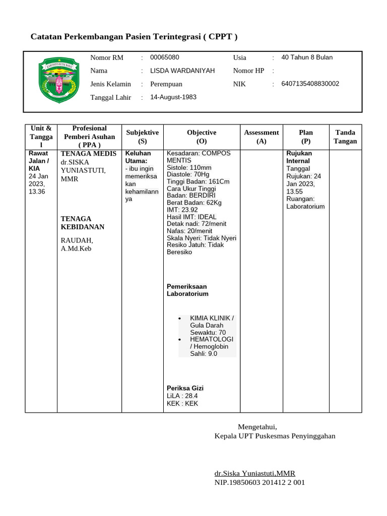 ASKEB UKOM RDH-Lisda | PDF