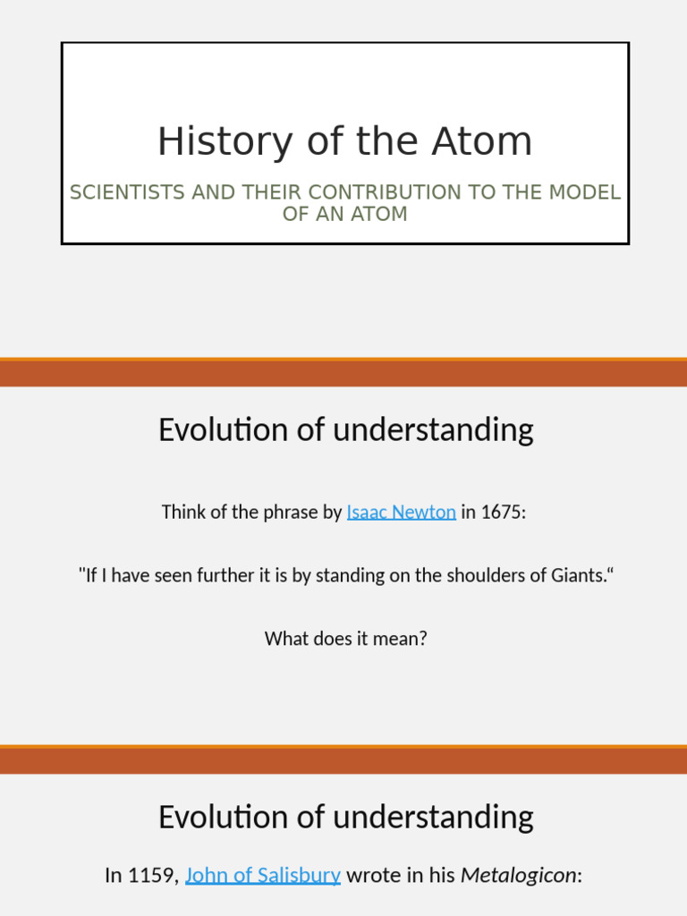 1-2A History of The Atom | PDF | Atomic Nucleus | Atoms