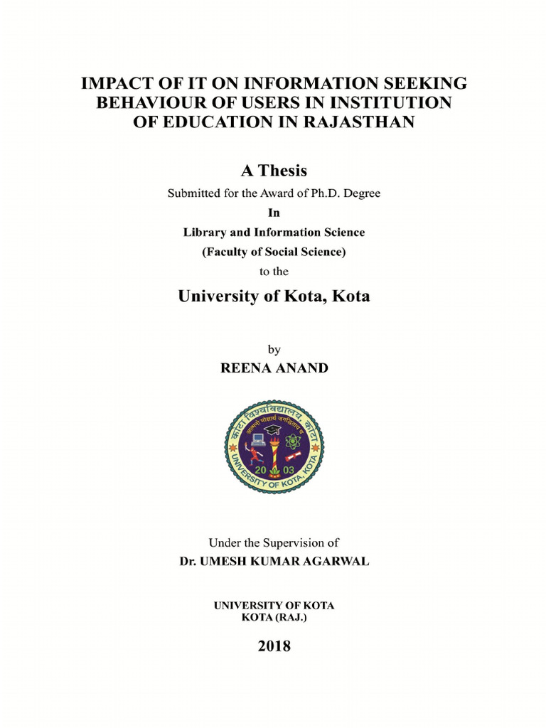 Reena Anand Library and Information Science | PDF | Information | Libraries