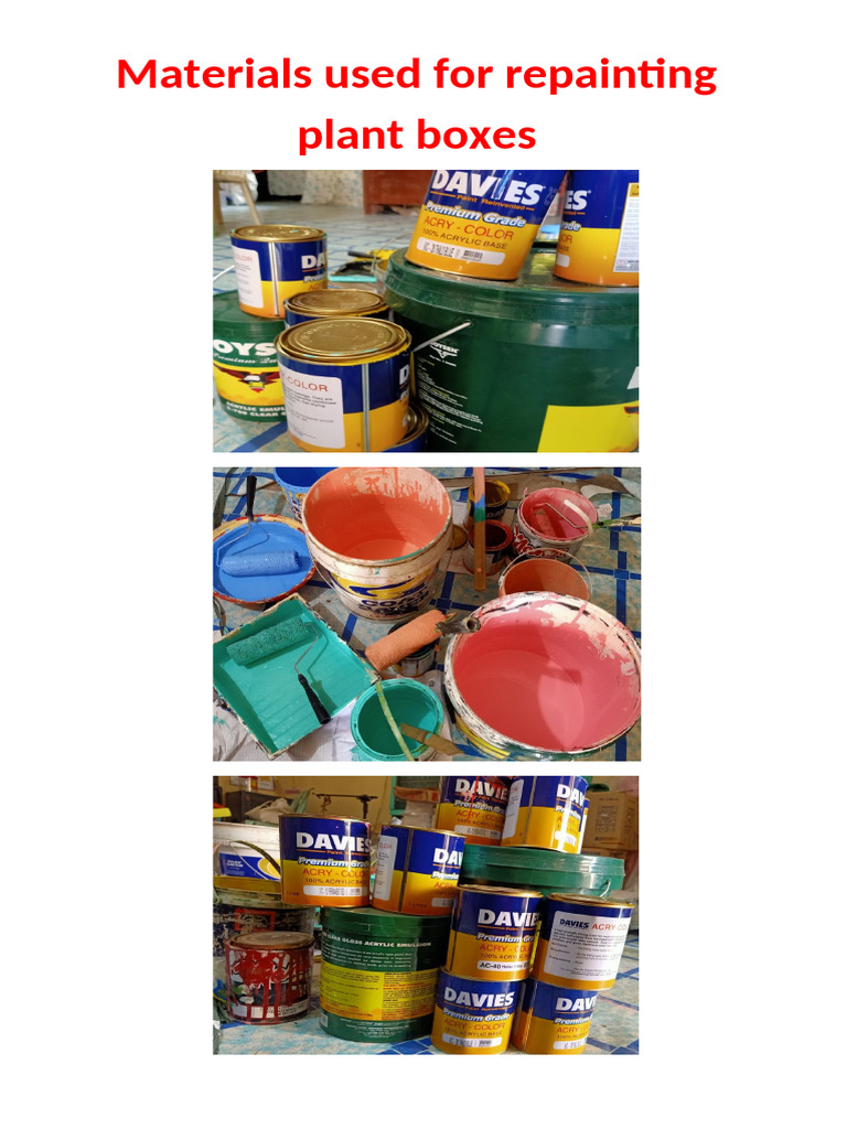 Repainting Plant Boxes and Furniture | PDF