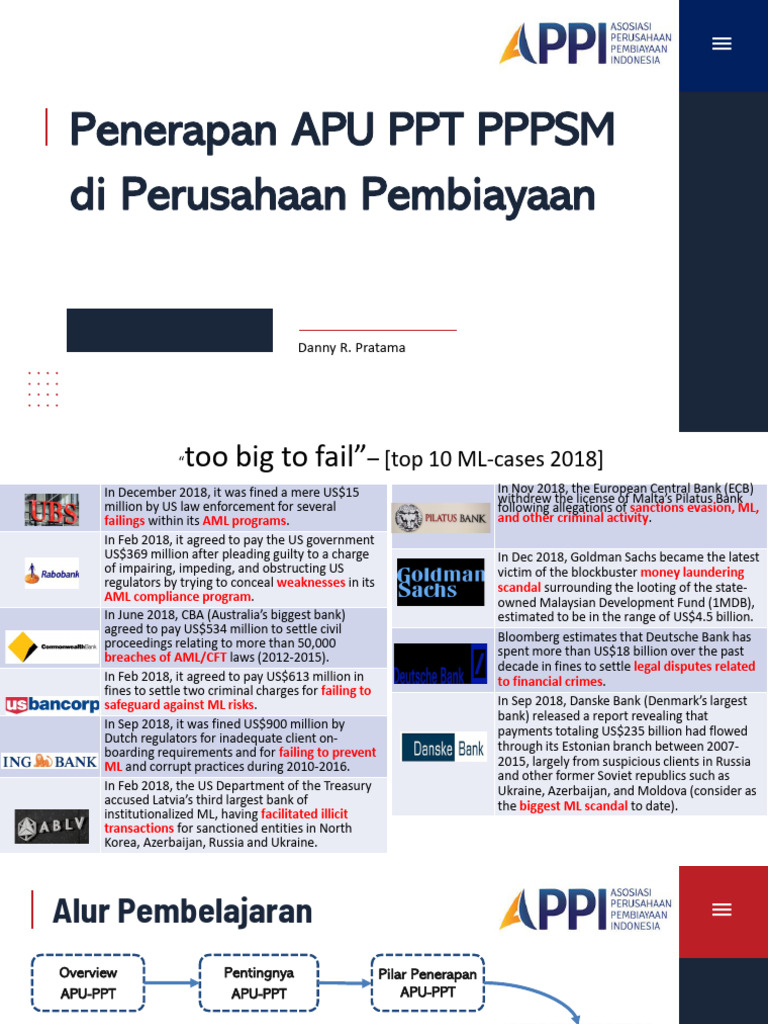 Penerapan APU PPT di Perusahaan Pembiayaan | PDF