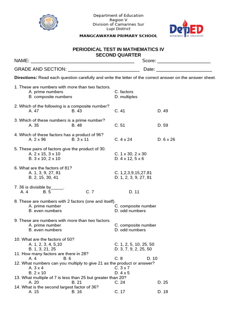 Math Pdf Prime Number Numbers