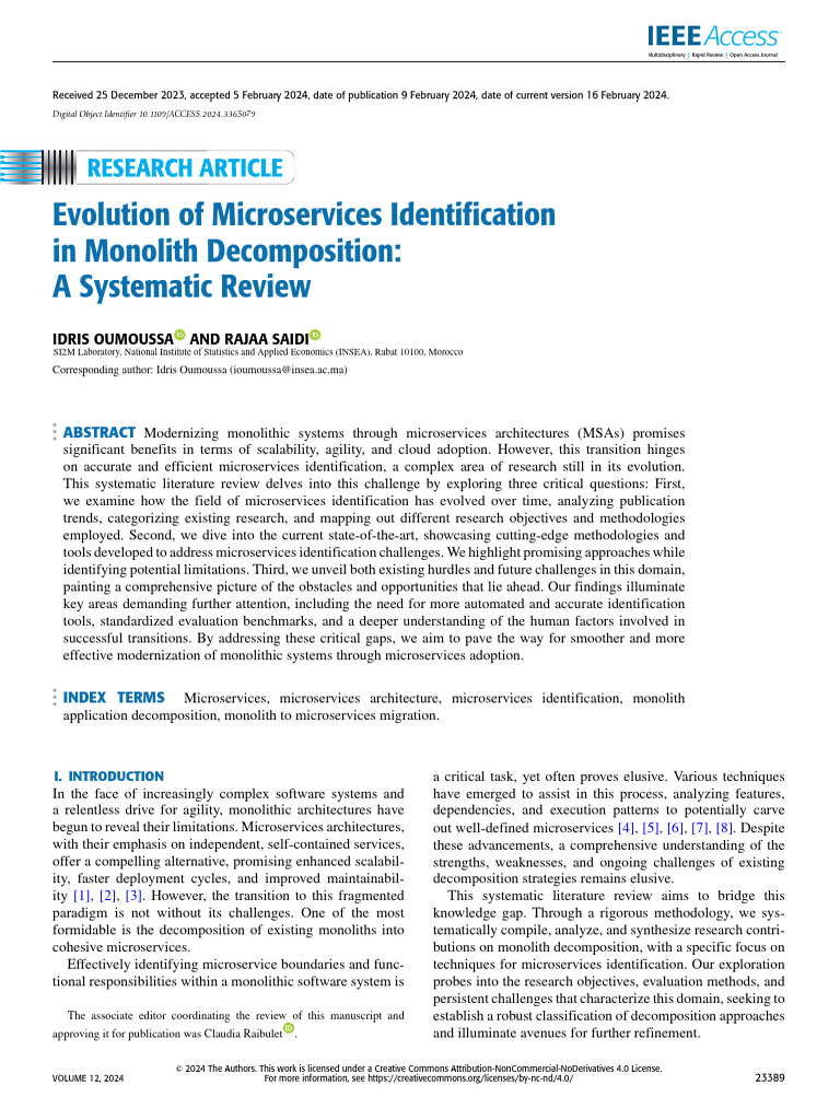 Evolution_of_Microservices_Identification_in_Monolith_Decomposition_A_Systematic_Review | PDF ...