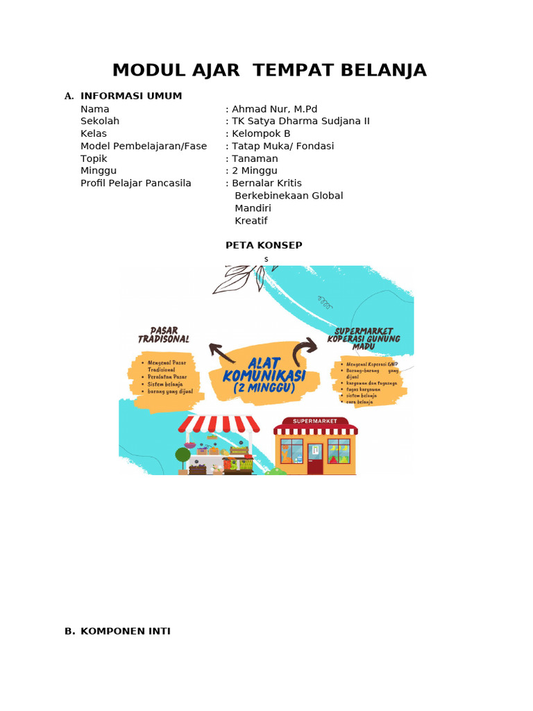 Modul Ajar Tanaman untuk TK | PDF