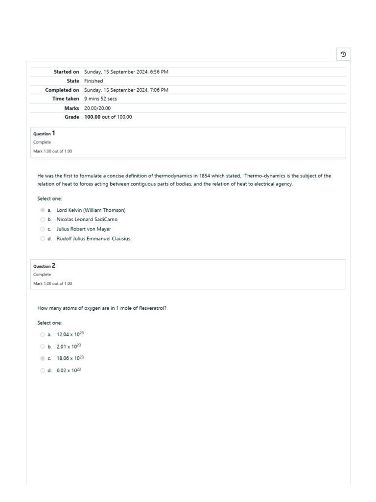 MIDTERM LABORATORY QUIZ 2 Chem | PDF | Heat | Thermodynamics