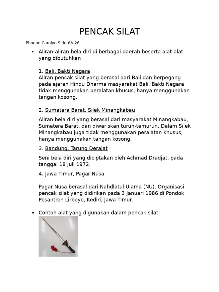 Fungsi Elakan Samping dalam Pencak Silat | PDF
