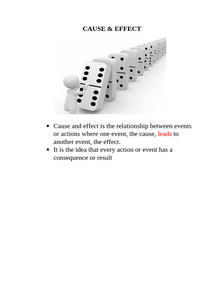Cause Effect | PDF