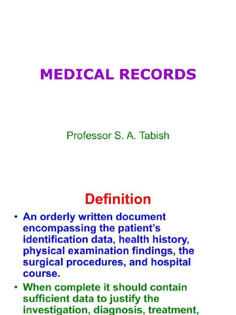 Medical Reports PPT | PDF