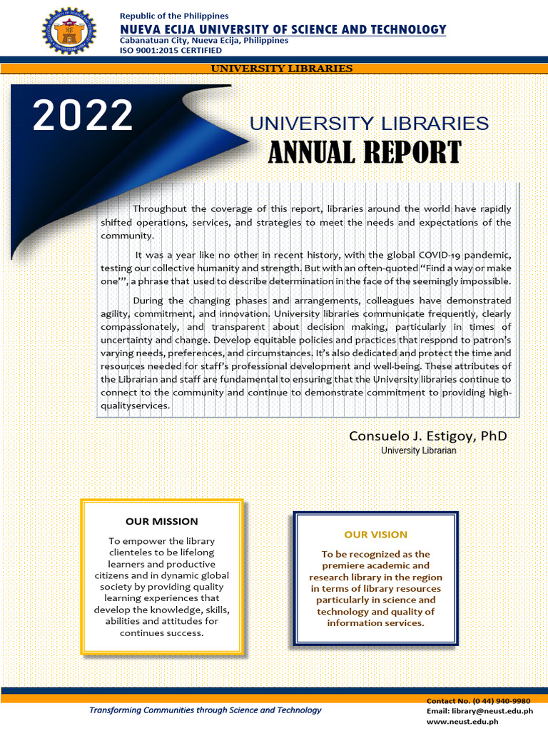 2022 ANNUAL REPORT | PDF | Personal Computers | Libraries