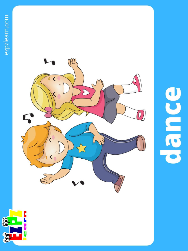 Action Verbs Flashcards With Words View Online or Free PDF Download | PDF