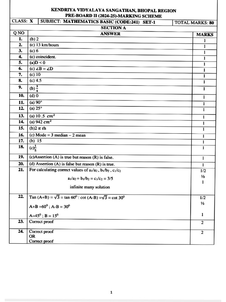 PB-2 Basic Answer Key | PDF