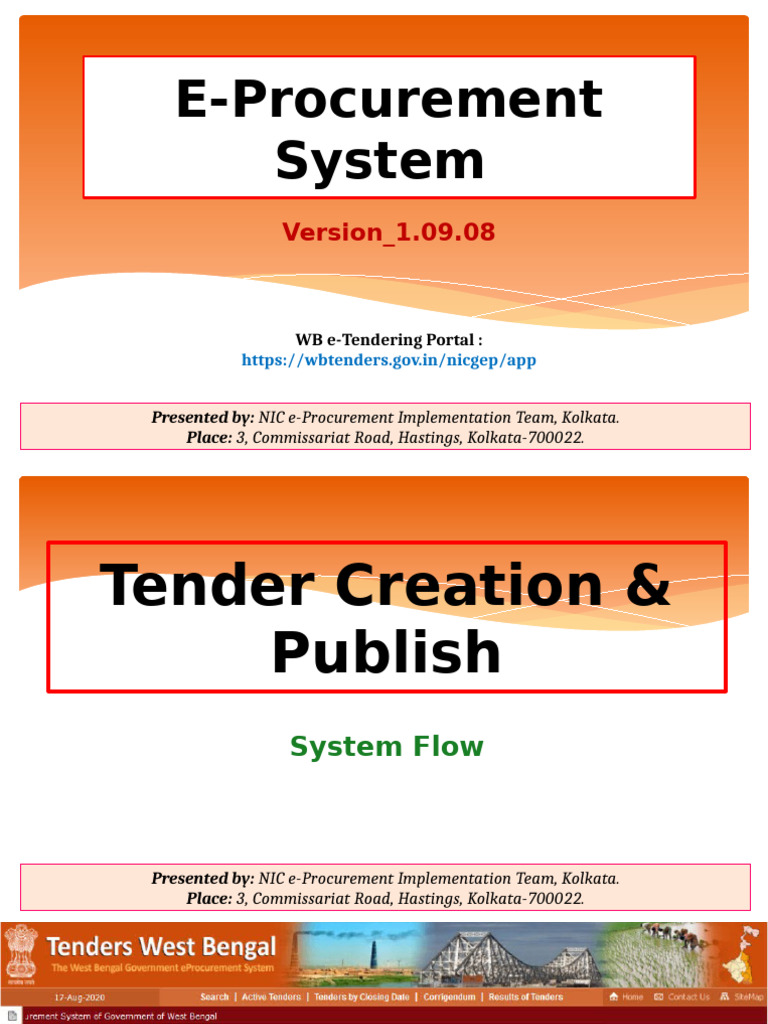 Tender Creation & Publish | PDF | Software | Computing