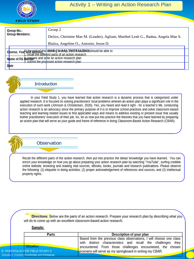 Fs2 Activity 1 Antonio Jeson d. | PDF | Teachers | Mathematics