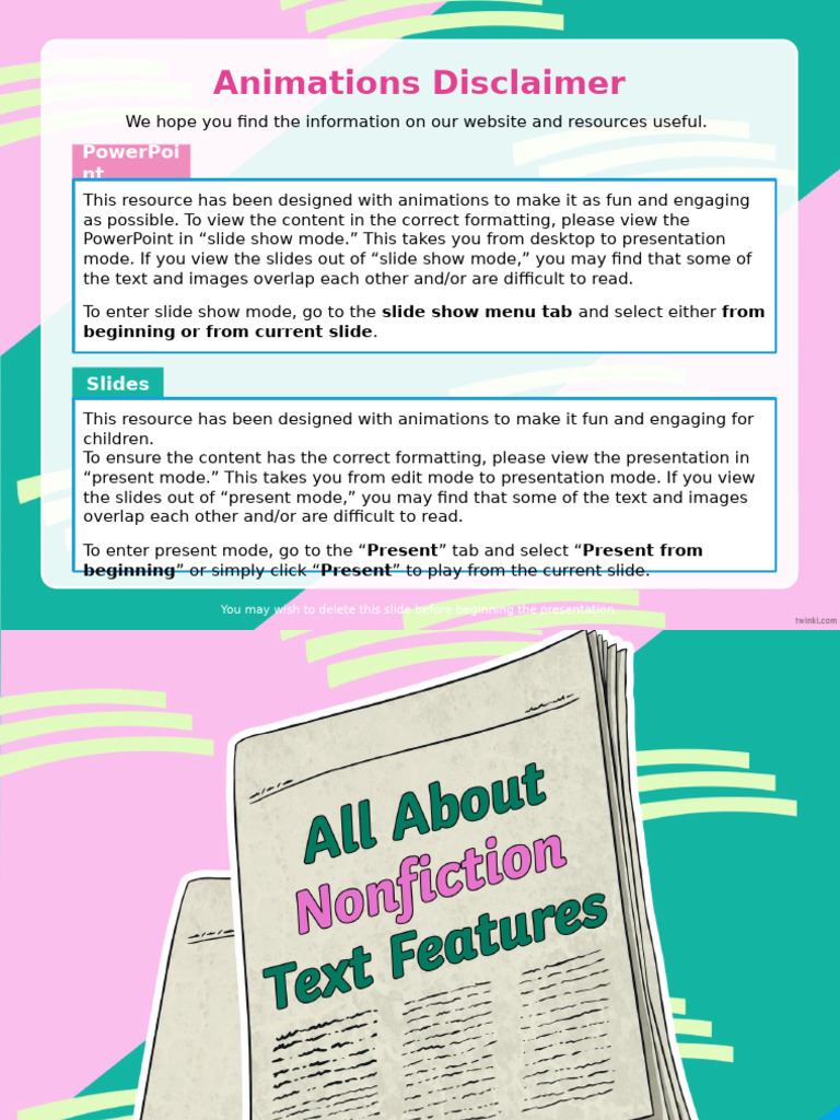 Us2 e 016 All About Text Features Powerpoint | PDF | Word
