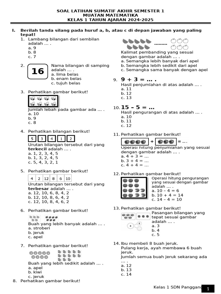 MATEMATIKA-1 | PDF