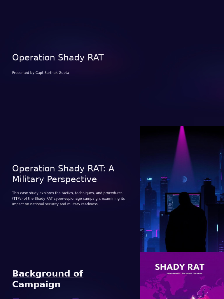 Operation Shady RAT | PDF | Computer Security | Security