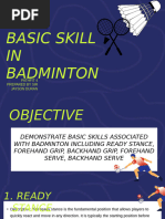 Badminton Stances and Techniques Explained | PDF | Sports | Athletic Sports