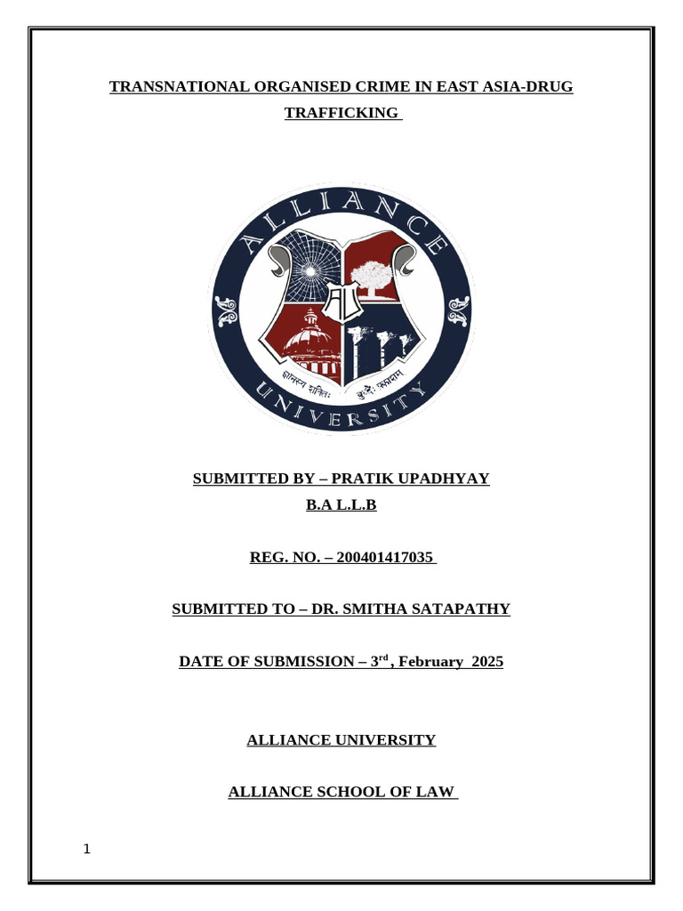 Research Paper Honors. | PDF | Illegal Drug Trade | Transnational ...