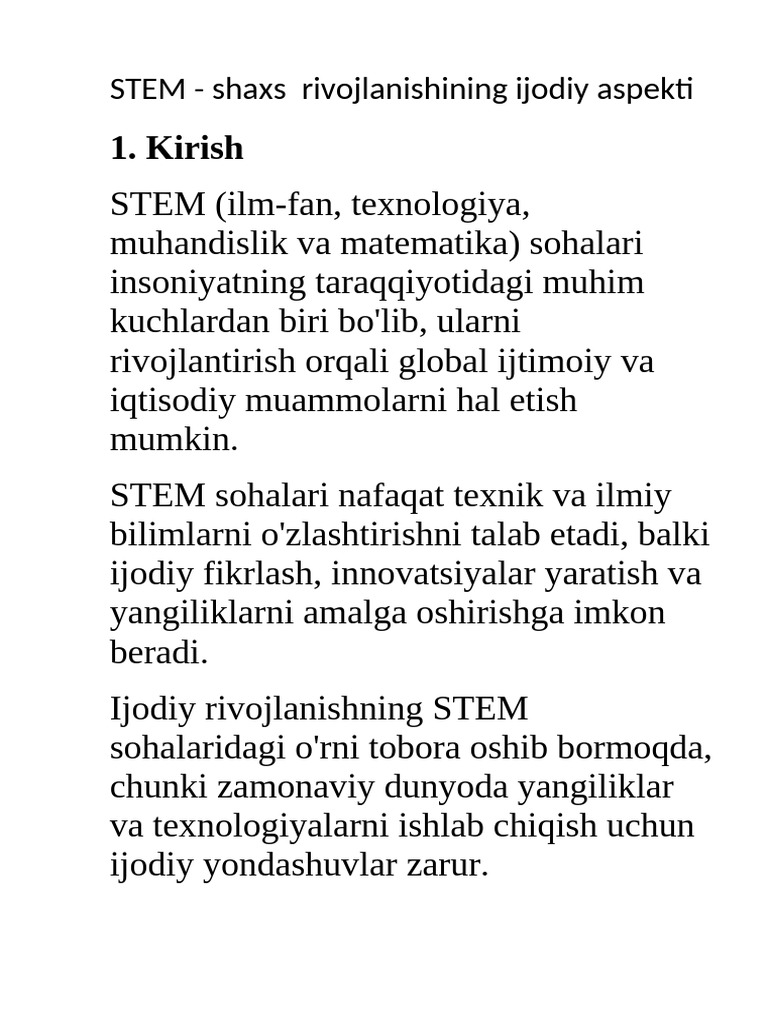 Stem | PDF