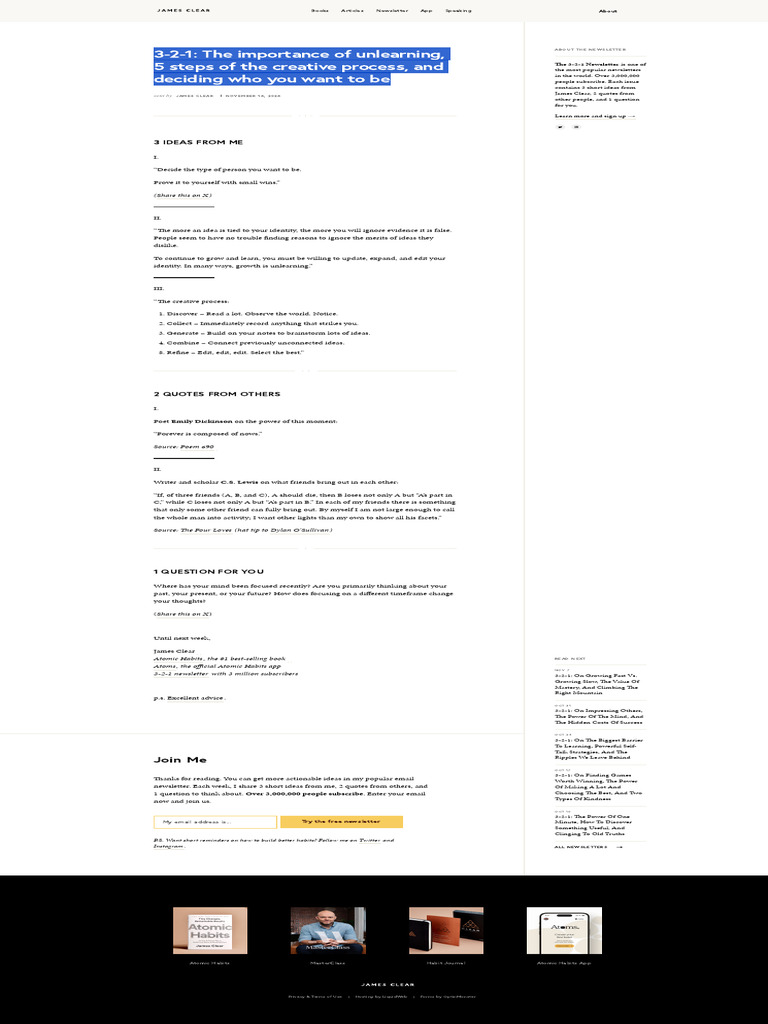 Unlearning and the Creative Process | PDF