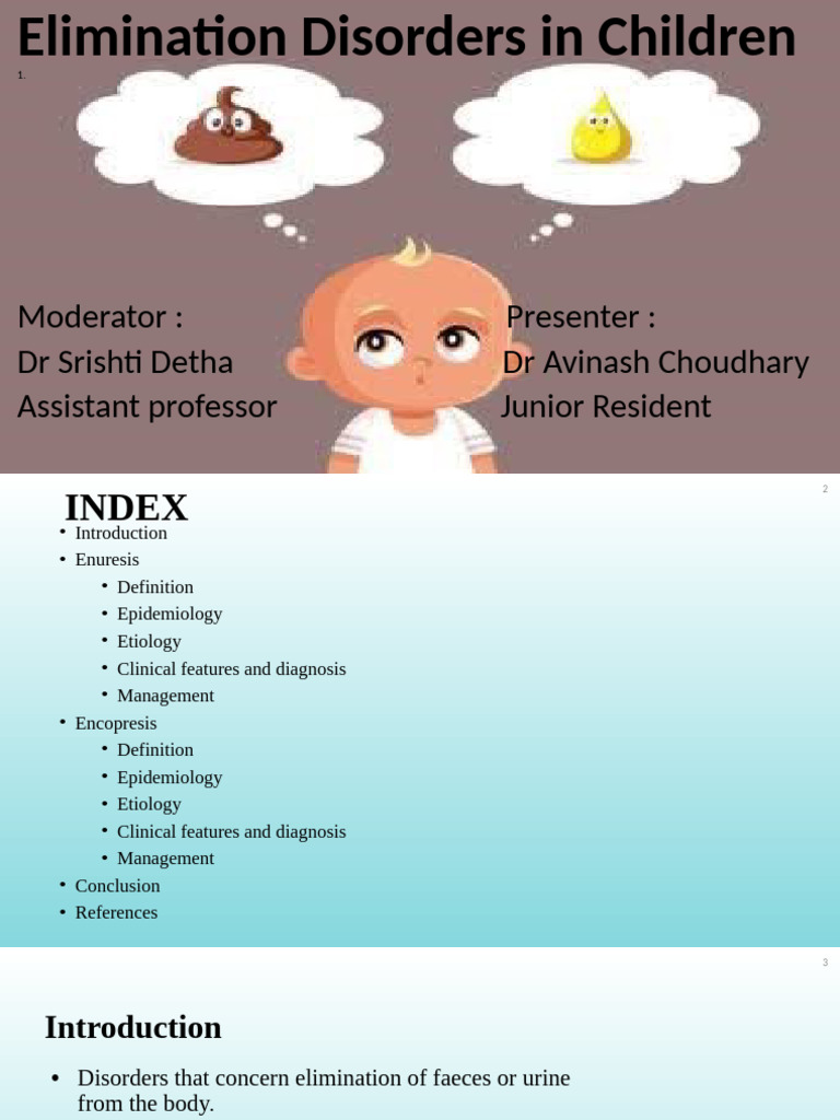 Elimination Disorders in Children | PDF | Constipation | Urinary ...