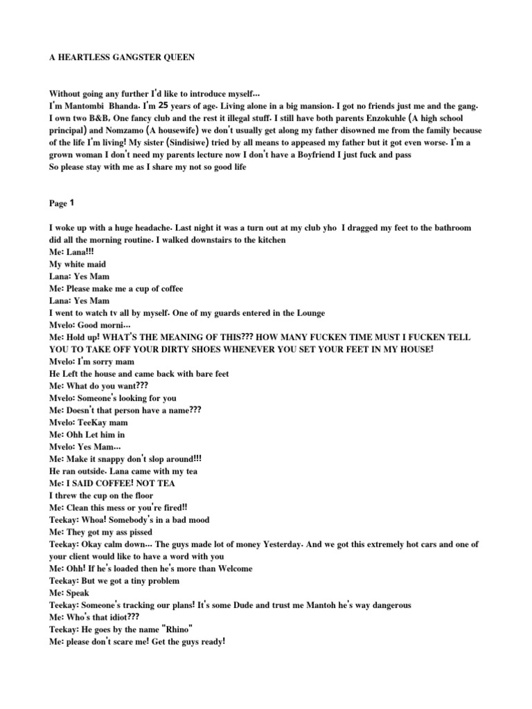 A Heartless Gangster Queen | PDF