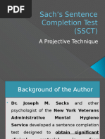 Sach Sentence Completion Test Interpretation | PDF | Attitude ...