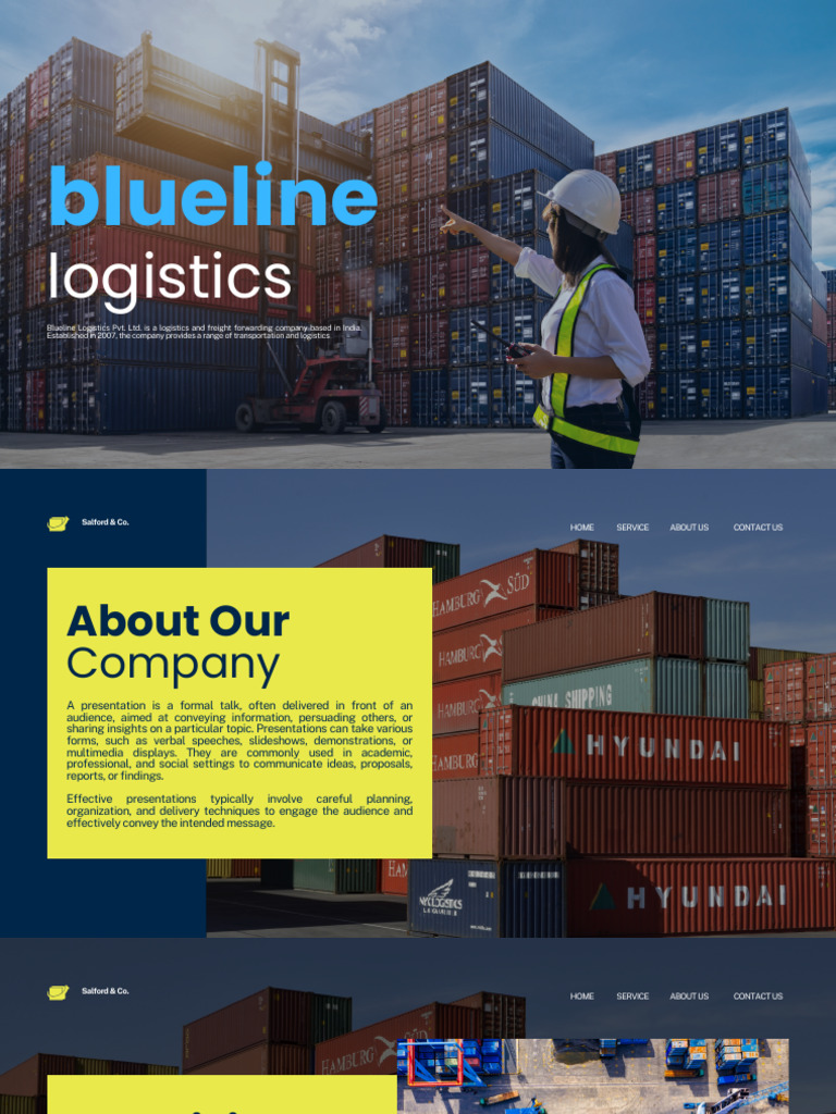 Blueline Logistics Overview and Services | PDF | Logistics | Multimedia