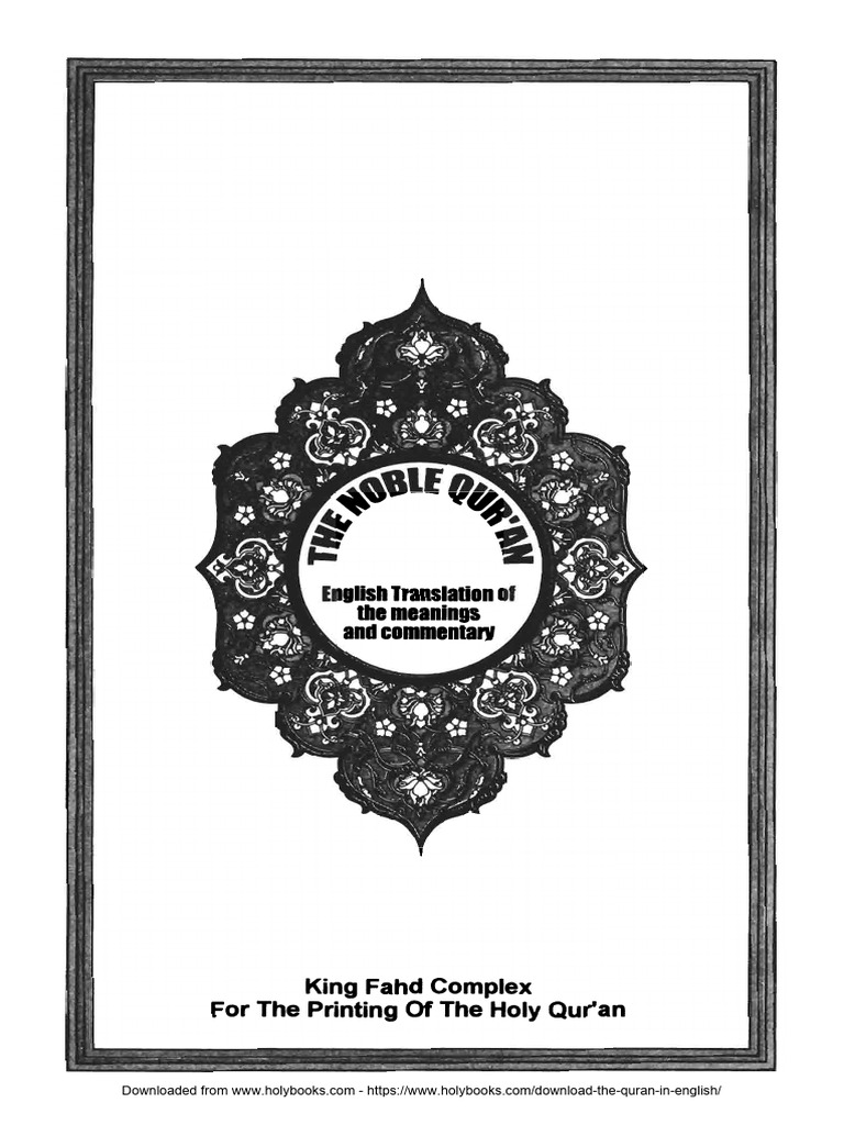 1Hsh Tnnsladon The Meanings and Com11entarv: King Fahd Complex For The ...