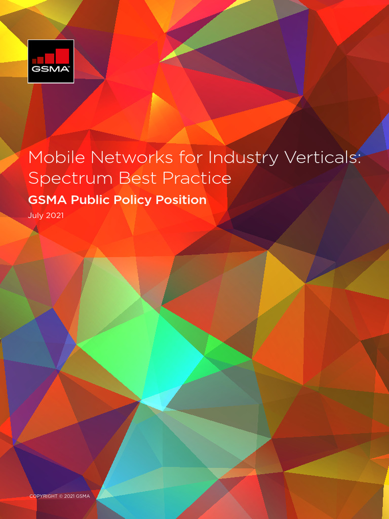 GSMA Mobile Networks Industry Verticals | PDF | Radio Spectrum ...