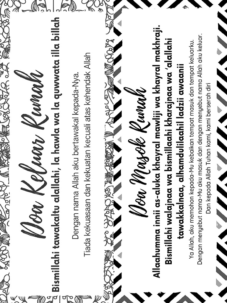 Doa Stickers BW | PDF