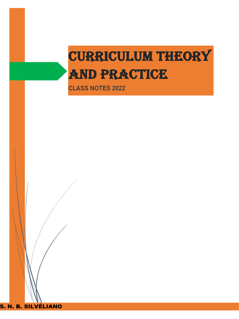 01 Curriculum Theory and Practice | PDF | Curriculum | Learning