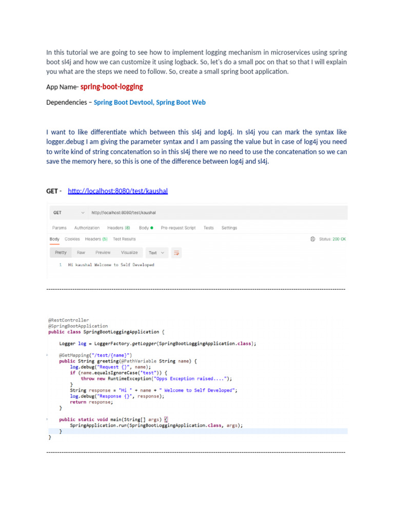 Sl4j Logback Spring Boot Logging Pdf Computer File Command Line 6164
