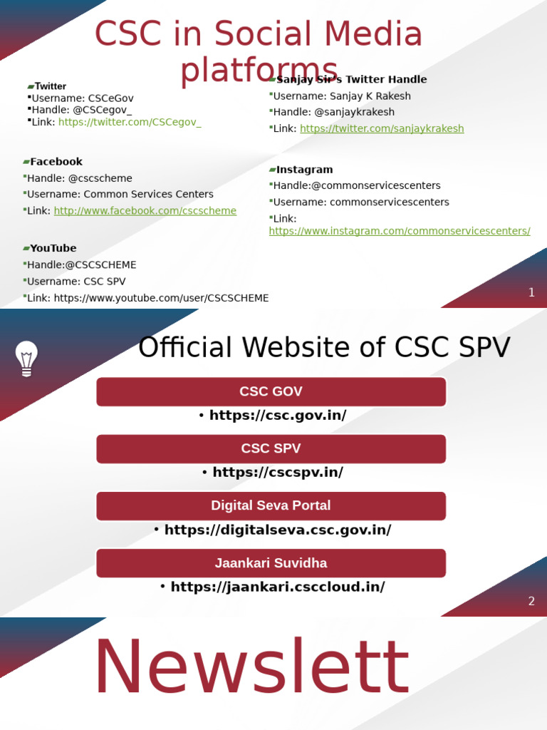 CSC Social Media Site | PDF
