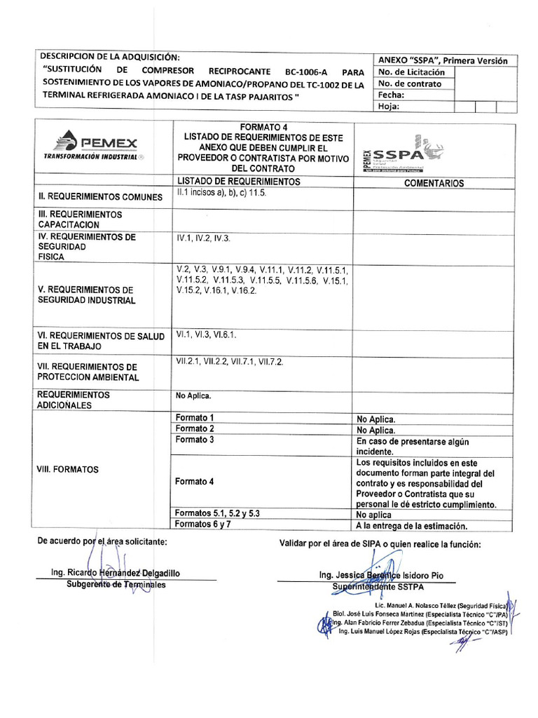 4 Formato 4 SSPA | PDF