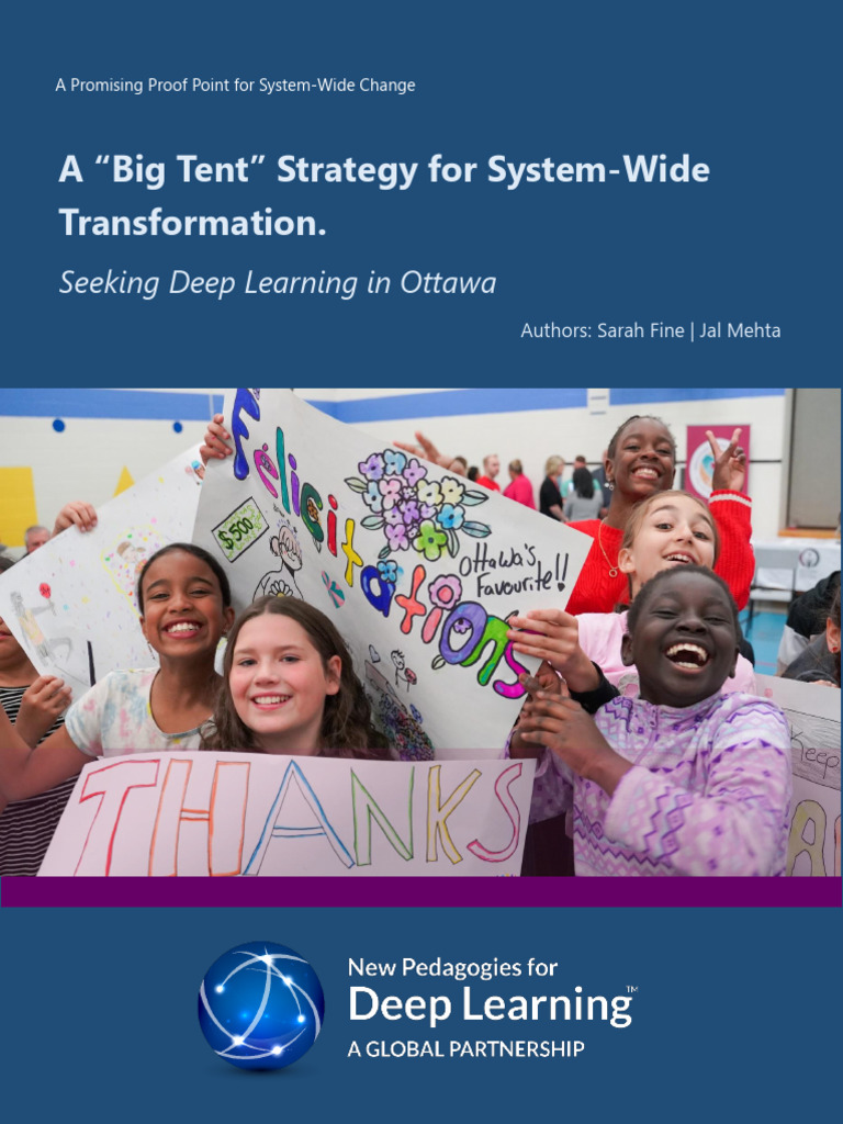 New Pedagogies For Deep Learning - A "Big Tent" Strategy For System ...