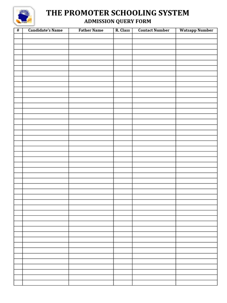 Admission Query Form | PDF
