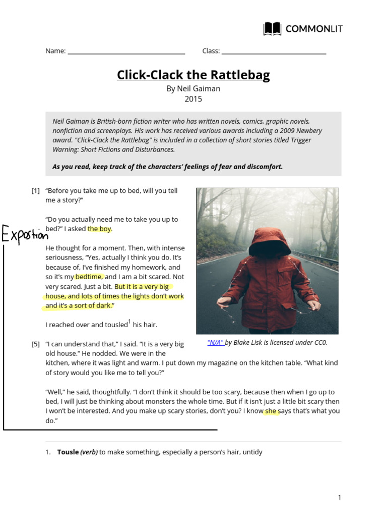 Click-Clack_the_Rattlebag-student_copy | PDF | Narration