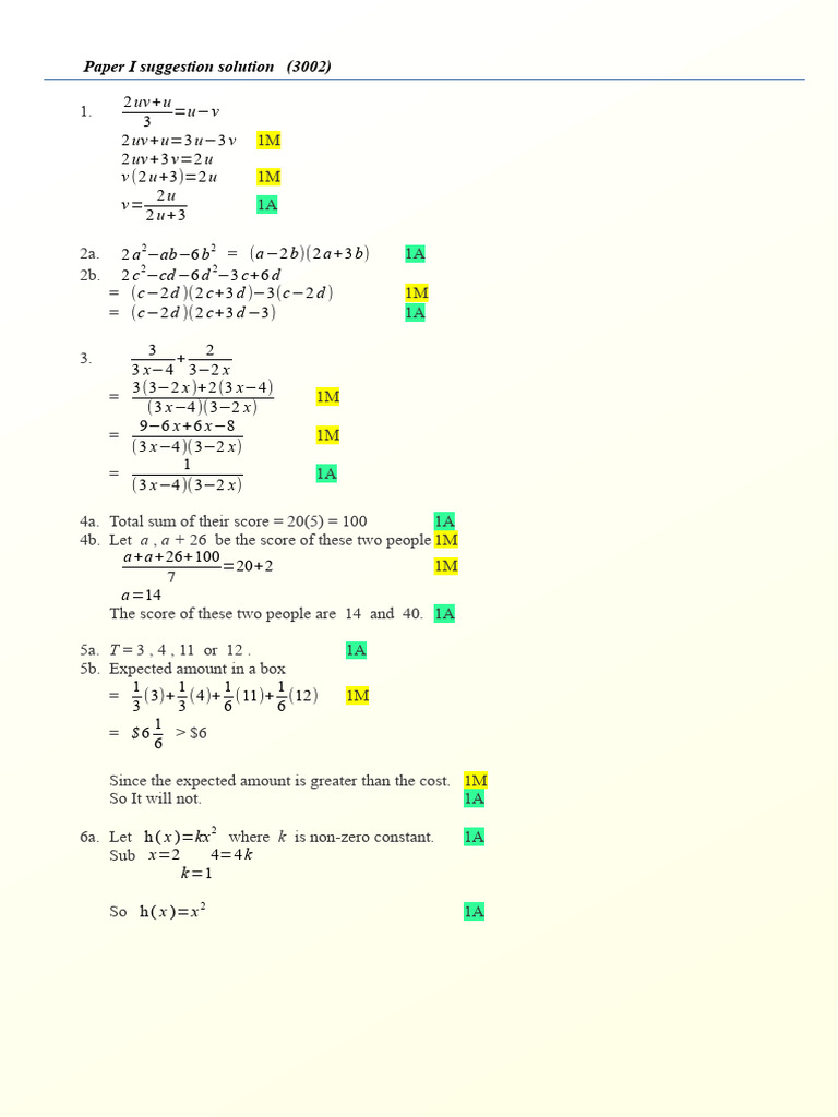 Mock 2 paper 1+2 ans | PDF | Elementary Geometry | Euclidean Geometry
