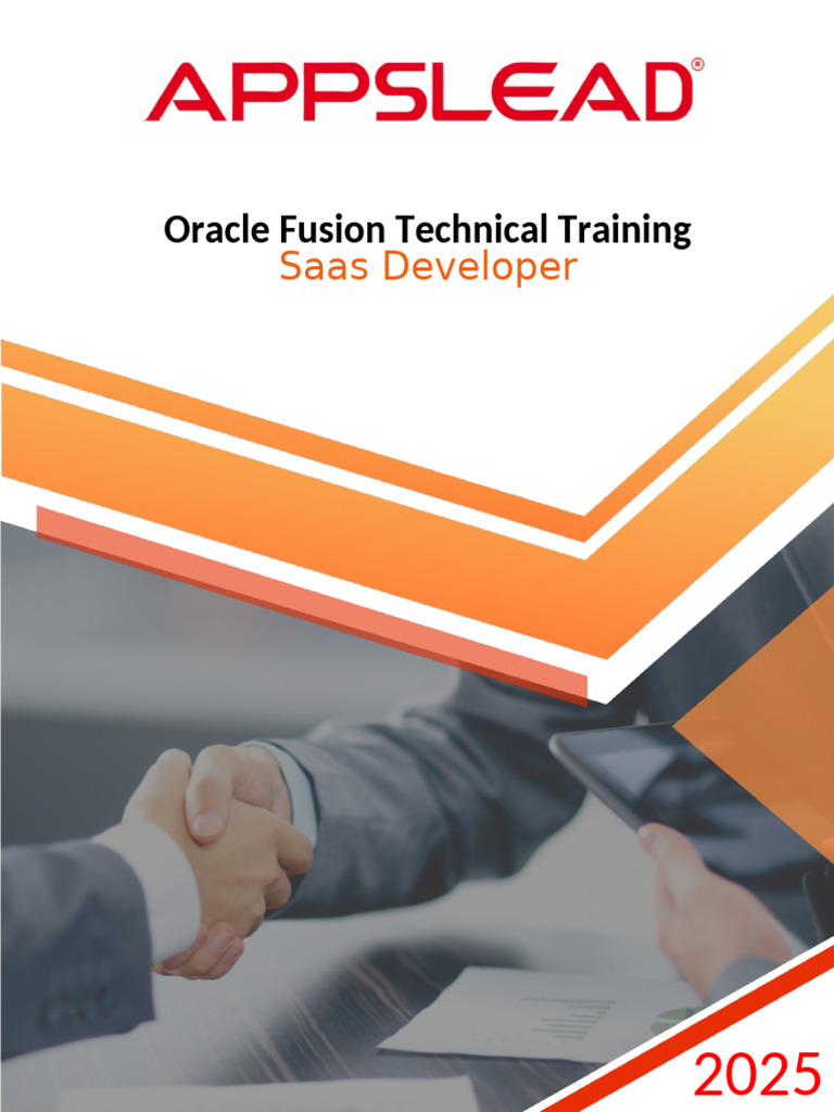 Oracle Cloud Fusion Technical Course Pdf Cloud Computing Oracle
