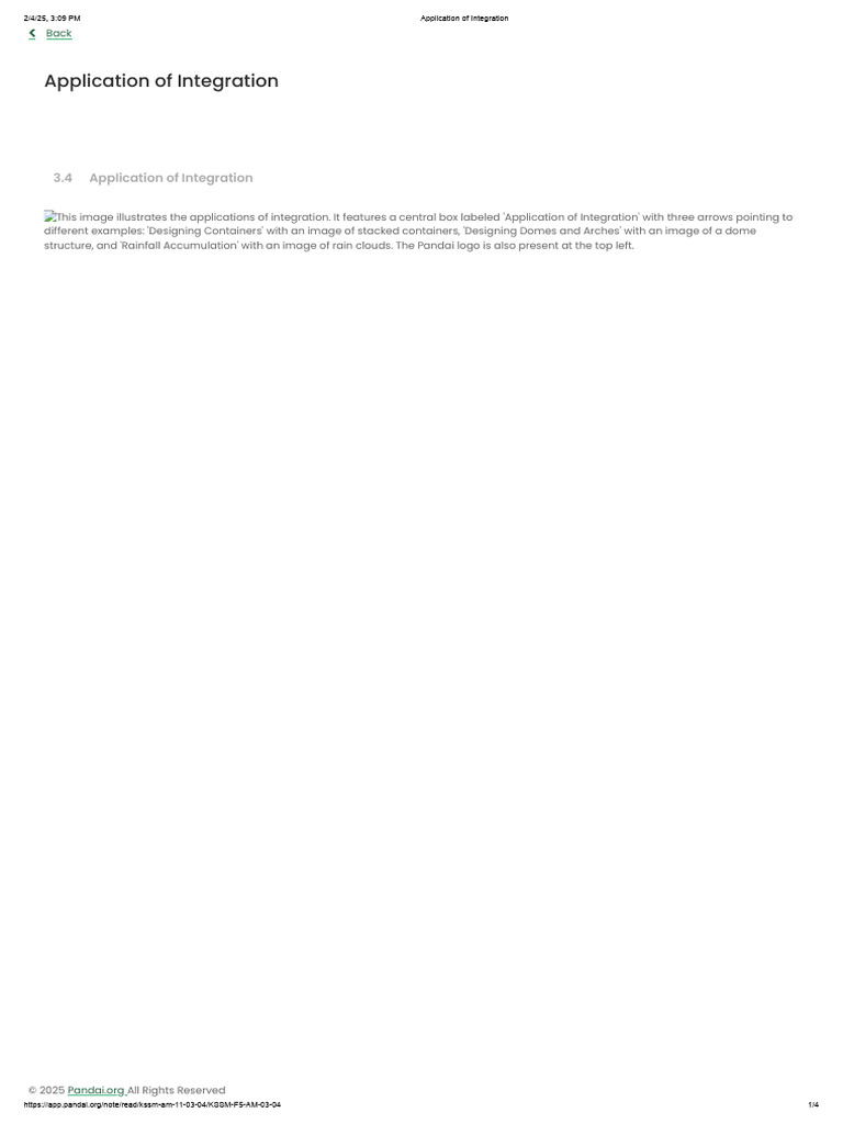 Application of Integration | PDF | Integral | Equations