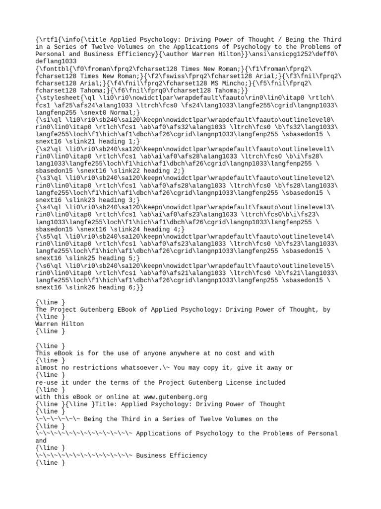 Applied-Psychology-Driving-Power-of-Thought | PDF | Mind | Thought